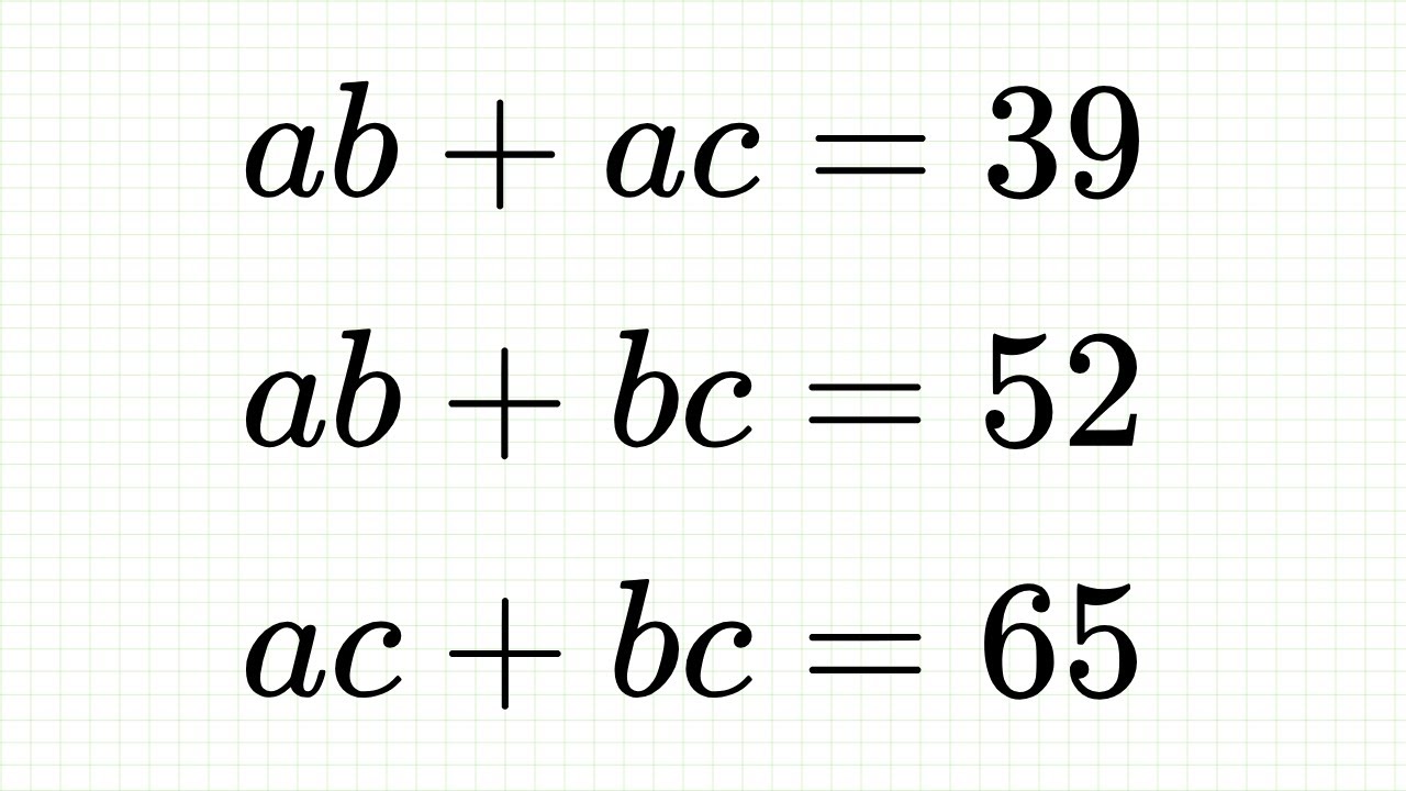 Russia A Nice Algebra Problem Math Olympiad Youtube