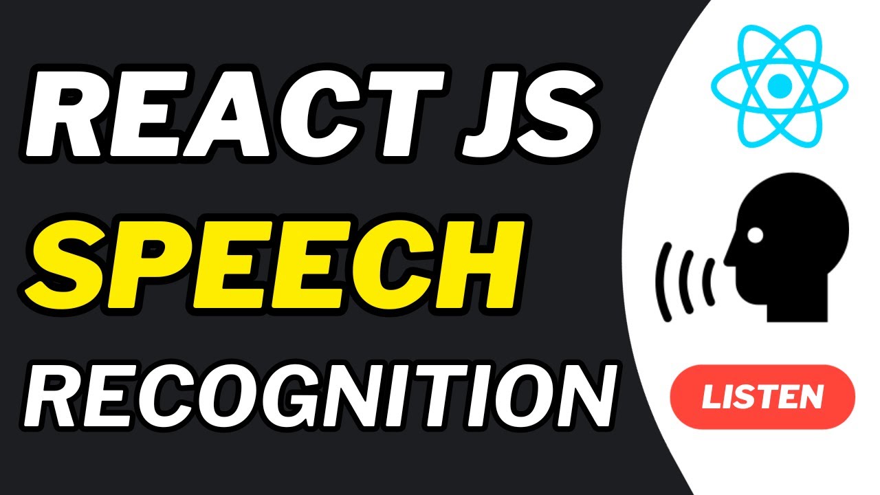 React Js Speech Recognition Full Tutorial Youtube