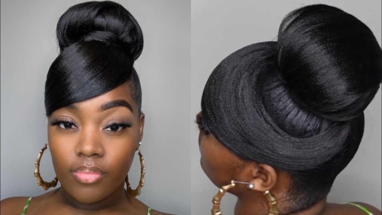Natural Bun Hairstyles For Black Women