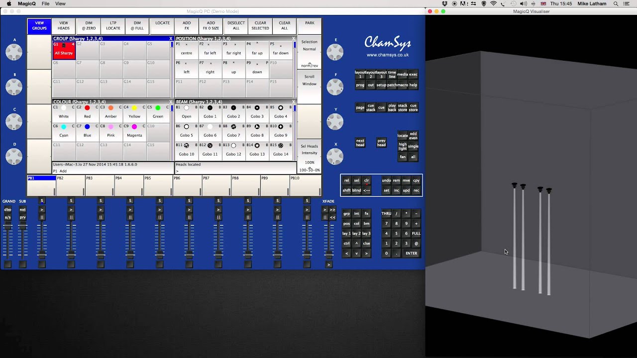 Chamsys Magicq Basic Patching And Cue Recording Youtube