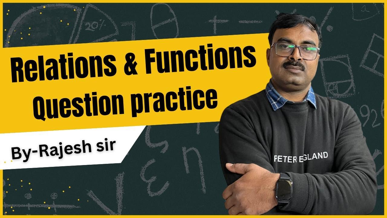 Relation And Function Question Practice Youtube