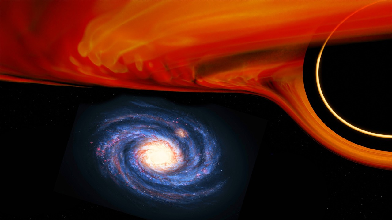 Ton 618 Black Hole Vs The Milky Galaxy 3d Size Comparison 3d