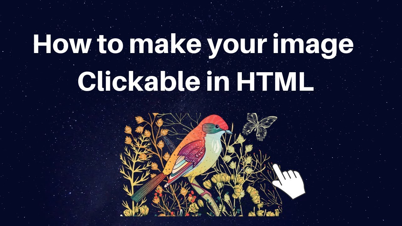 How To Make Your Image Clickable In Html Youtube
