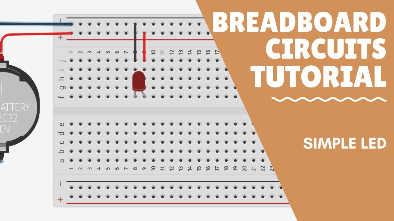 Led Circuit On Breadboard Circuits Op Het Breadboard Stemup
