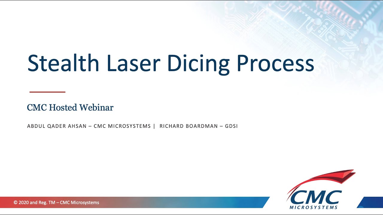 Stealth Laser Dicing Process Youtube