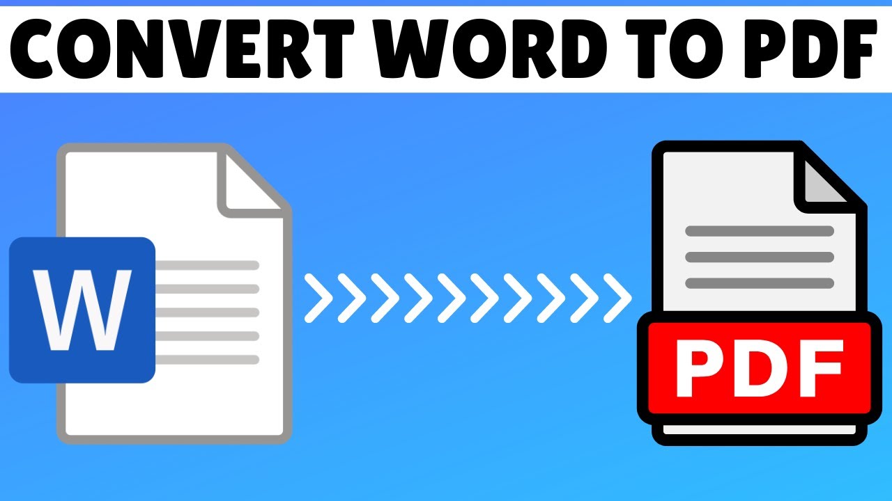 How To Convert Word Document To Pdf Word File To Pdf Converter Youtube