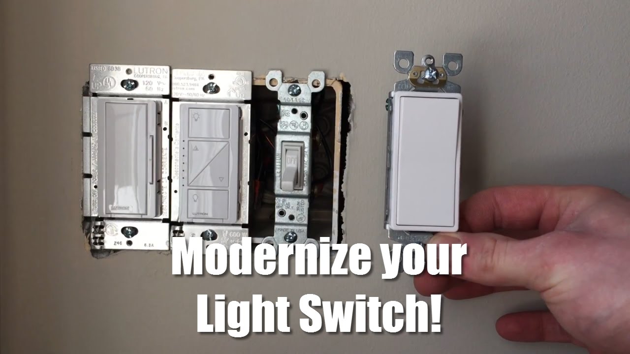 How To Replace And Update Your Light Switch Youtube