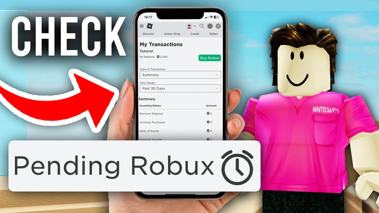 How To See Pending Robux On Mobile Full Guide Youtube