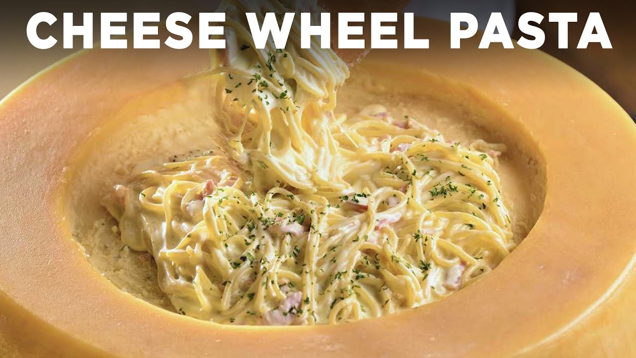 Parmesan Cheese Wheel Pasta Youtube