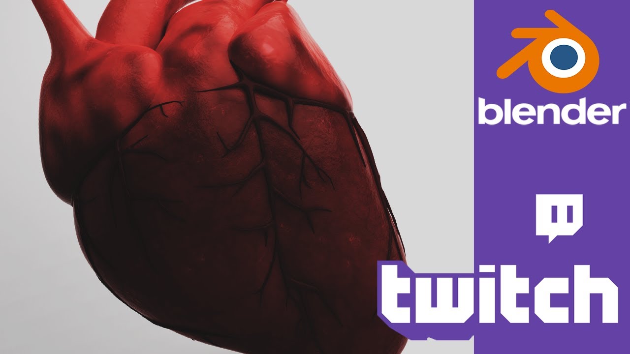 3d Modeling Human Heart Blender Chill Music Youtube