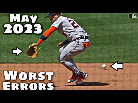 Mlb Worst Errors May 2023 Youtube