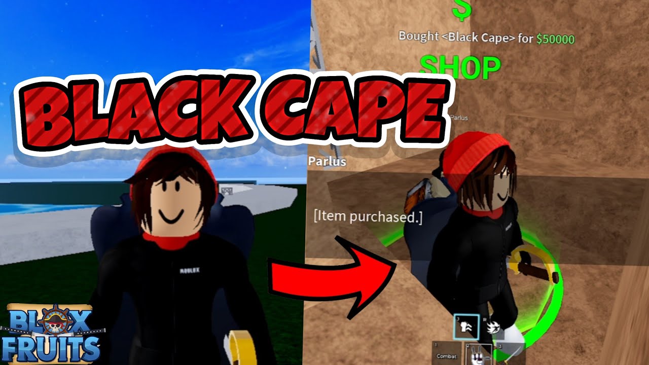 How To Get Black Cape In Blox Fruits Roblox Youtube