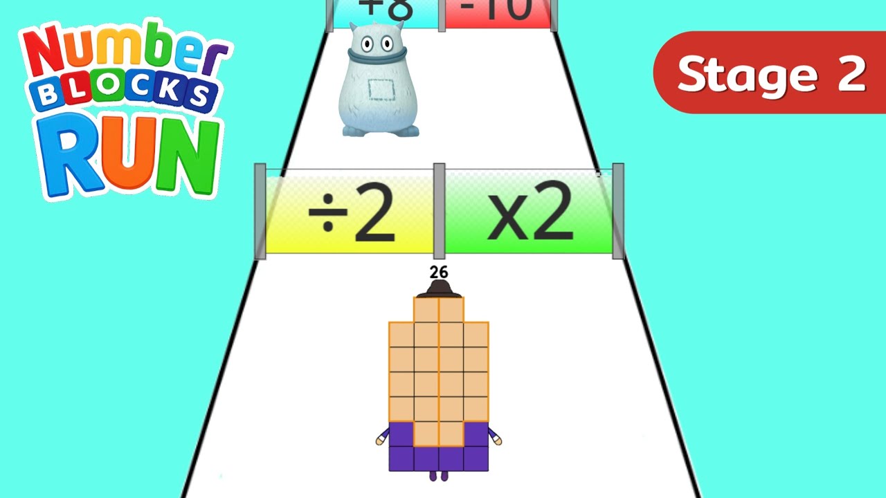 Numberblocks Run Stage2 Studying Math Youtube