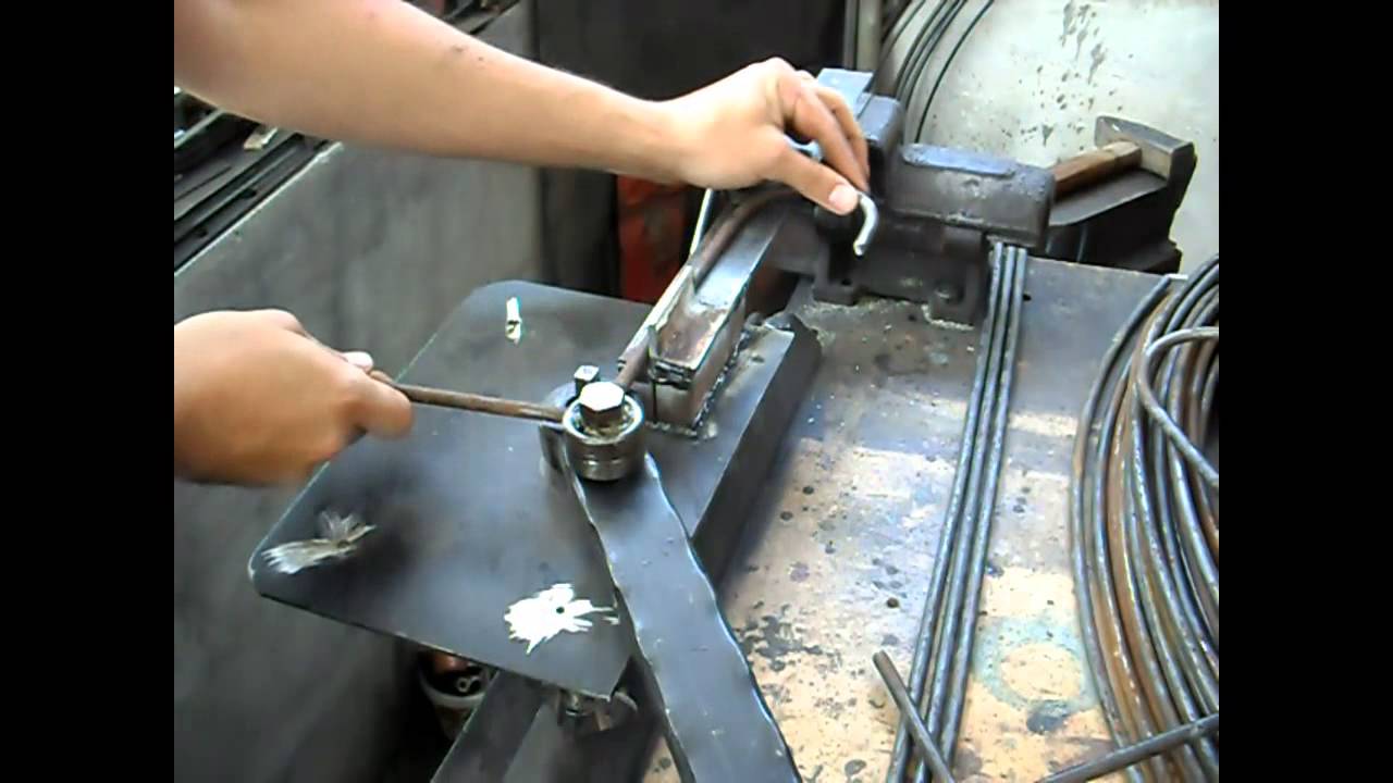 Homemade Metal Rod Bender Youtube