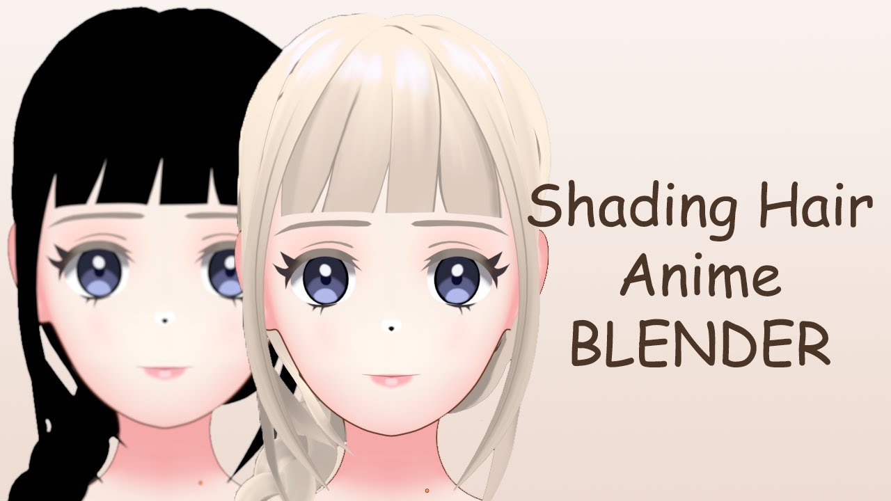 Texturing Anime Hair Blender Youtube