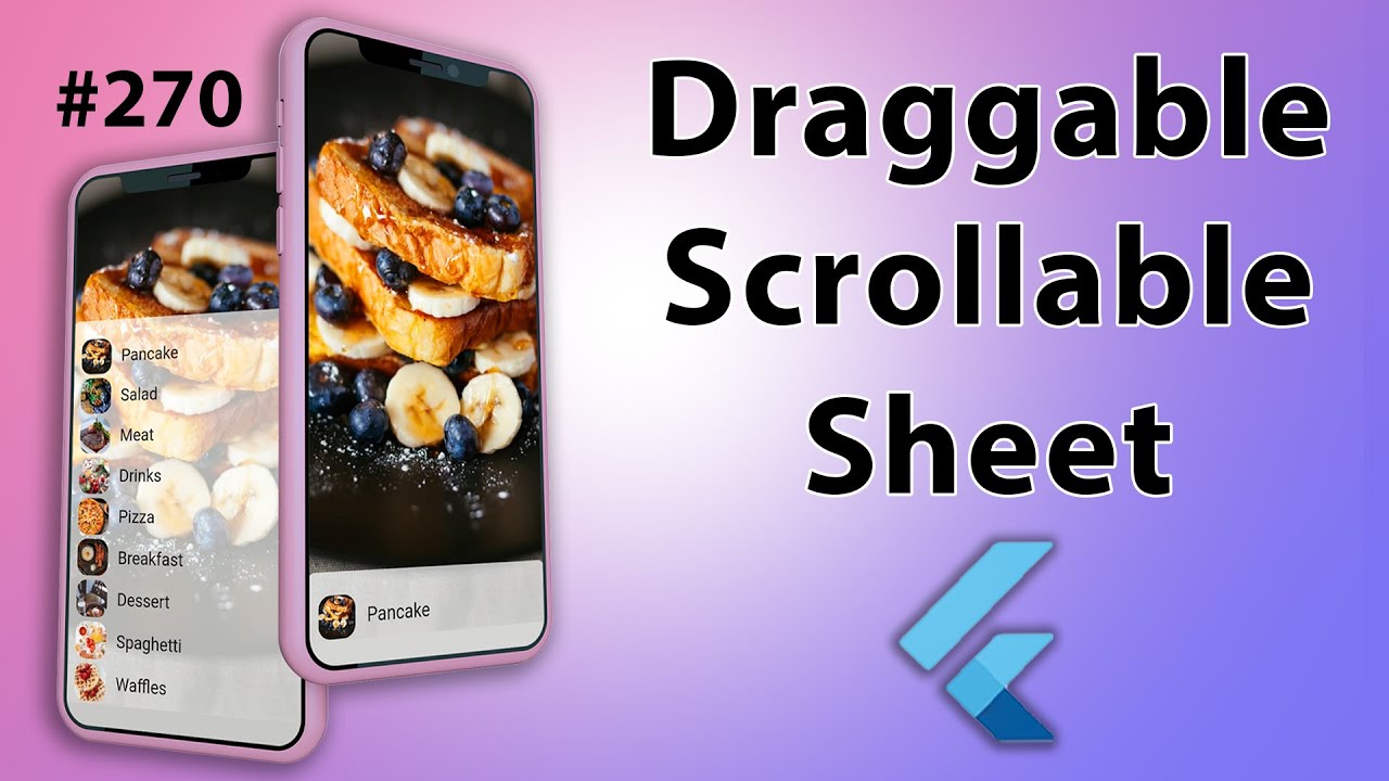 Flutter Tutorial Draggable Scrollable Sheet Draggable Bottom Sheet