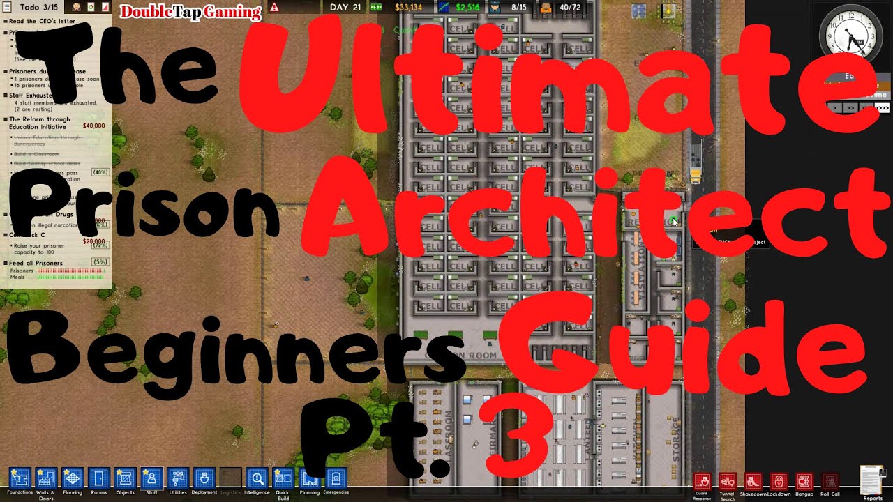 The Ultimate Prison Architect Tutorial Part 3 Youtube