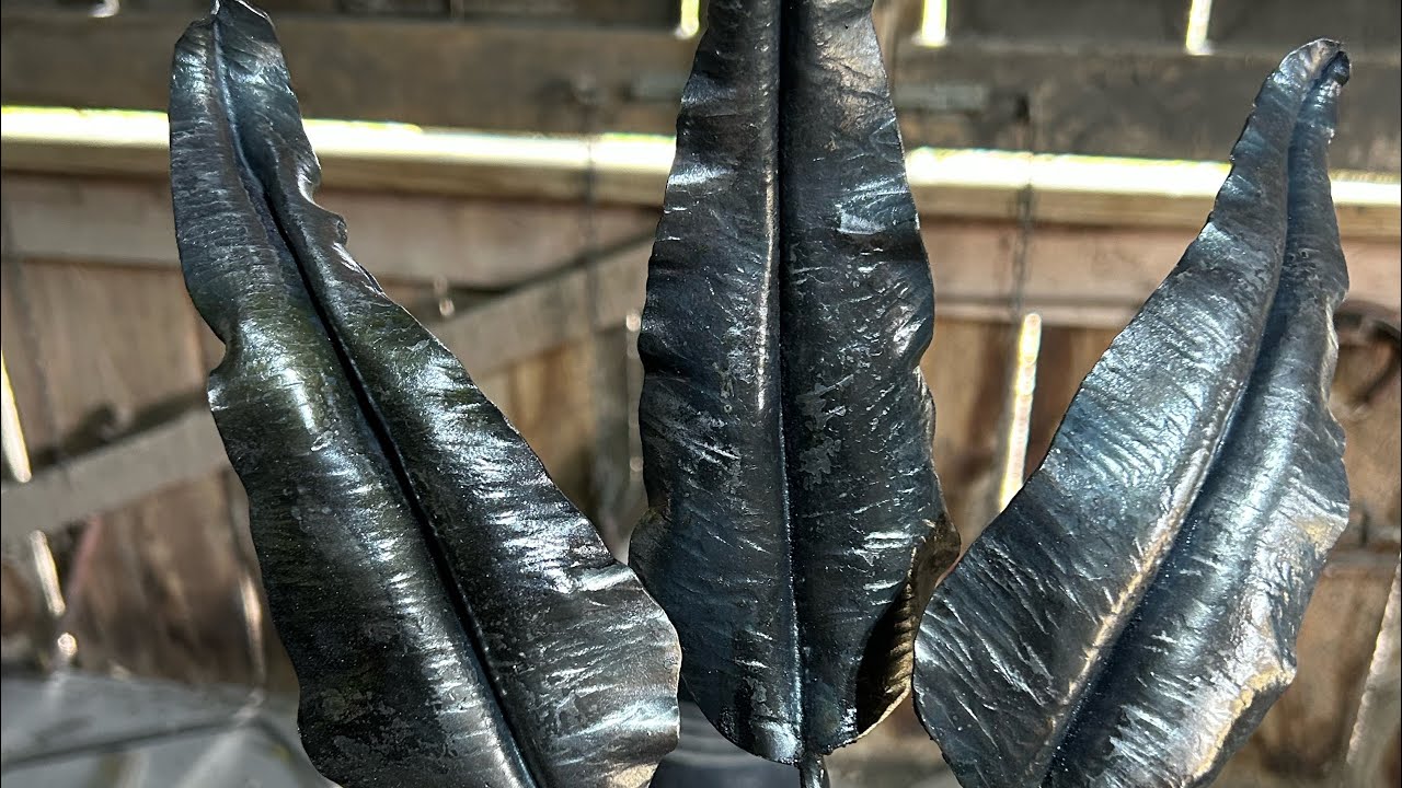 Forging Decorative Leaves Youtube