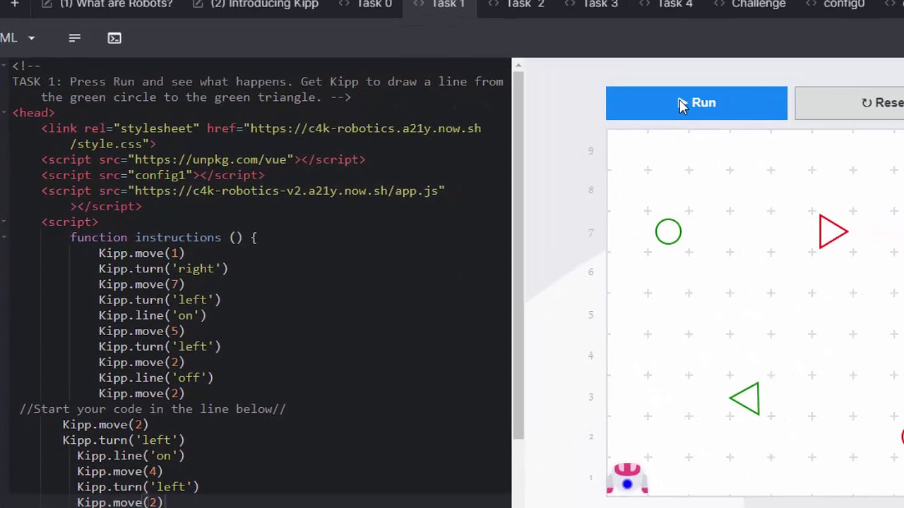 Code4kids Robotics Course 1 Lesson 1 Youtube