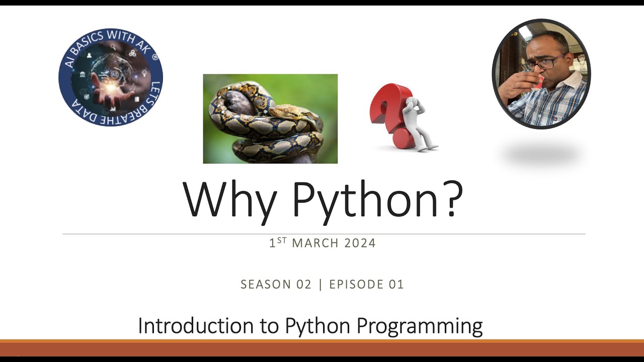 Introduction To Python Programming Season 02 Why Python