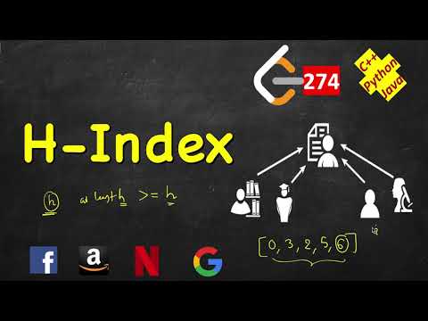 H Index Leetcode 274 C Java Python Youtube